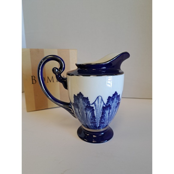 Art | Vintage 98 Bombay Porcelain Cobalt Bluewhite Creamer 55 Tall New ...